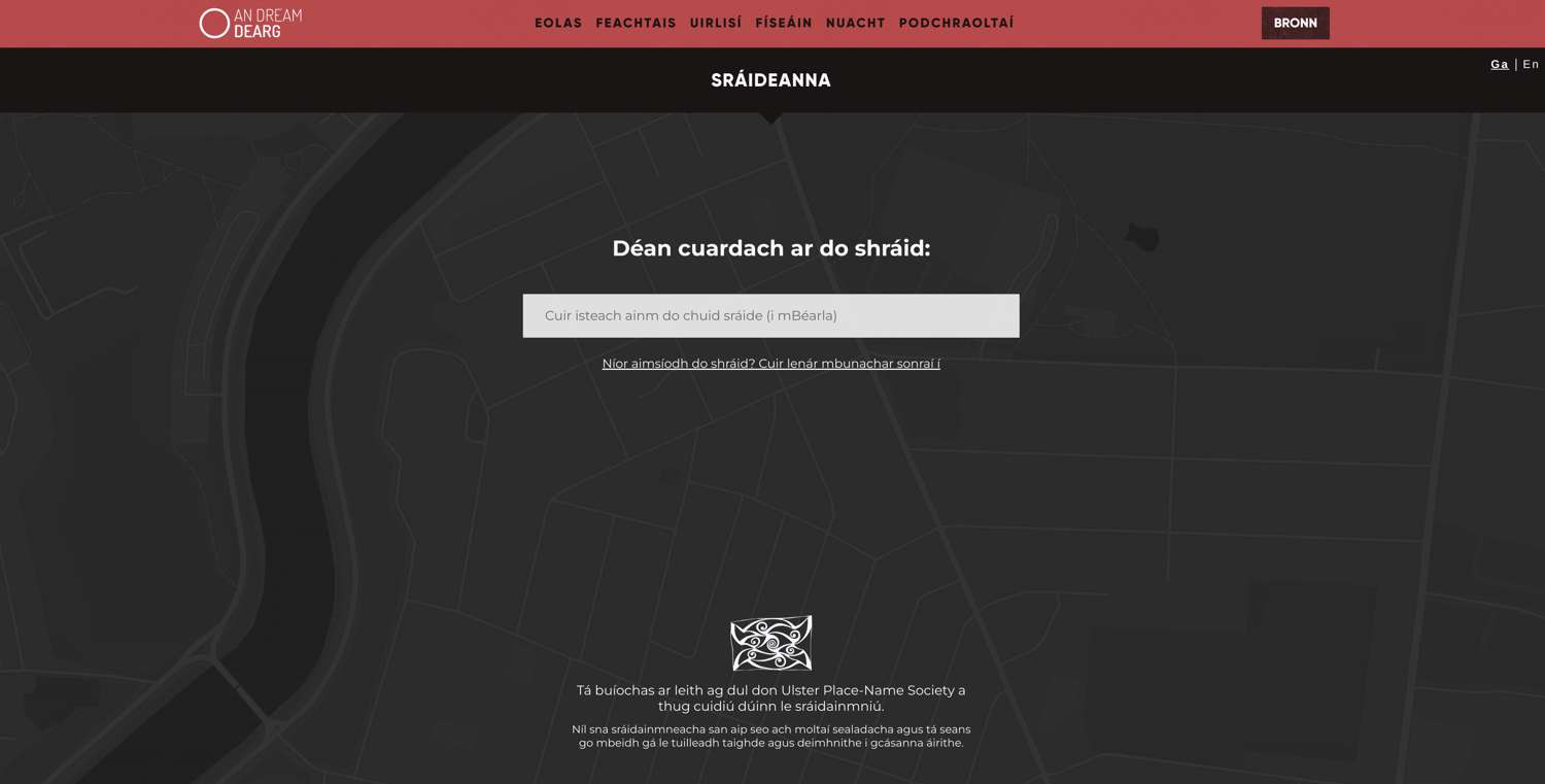 An Dream Dearg | Sráideanna